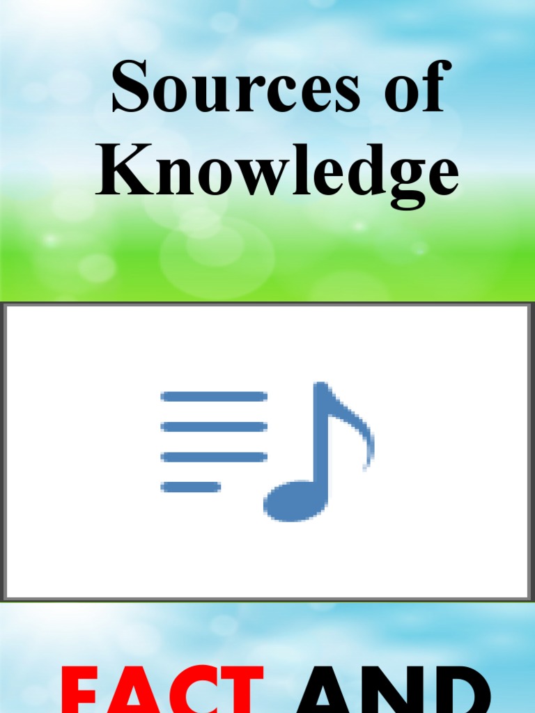 Sources of Knowledge | PDF | Reason | Intuition