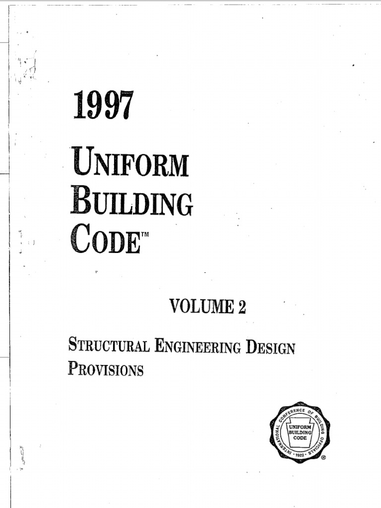 UBC 1997 UBC Code Structural | PDF | Building Code | Roof
