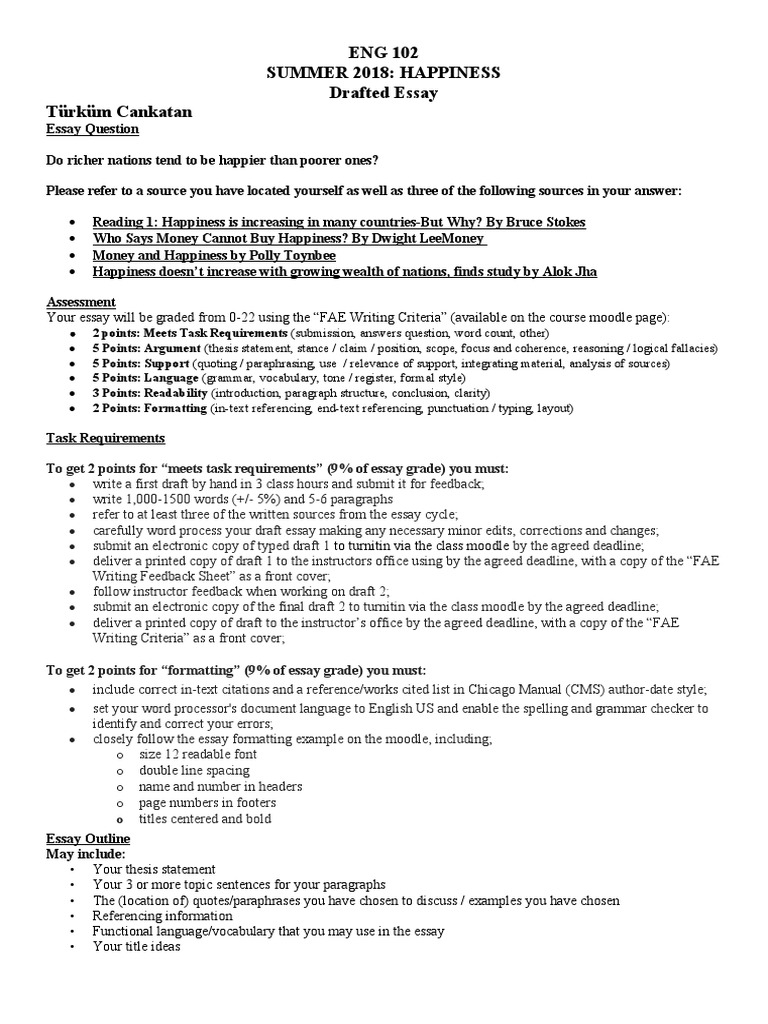 ENG 102 Essay Prompt | PDF | Essays | Argument