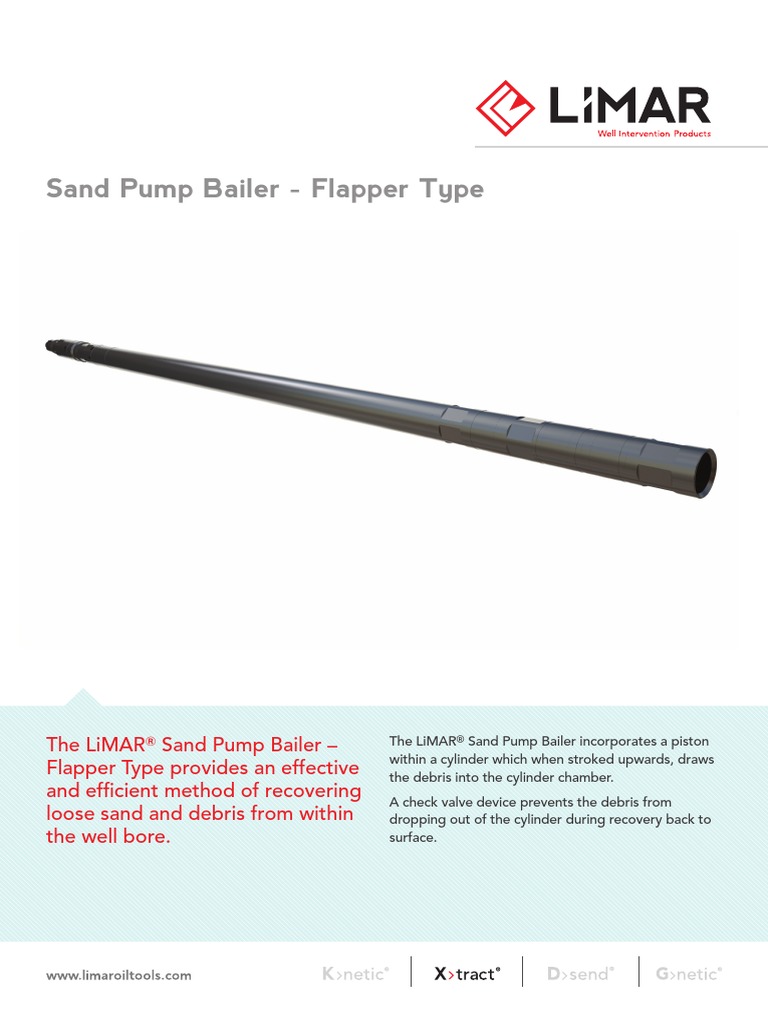 Sand Pump Bailer - Flapper Type | PDF | Pump | Piston