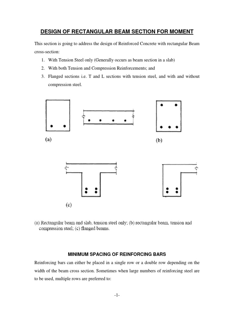 Lecture Notes RC Design | PDF | Beam (Structure) | Bending