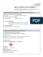 Coca-Cola Classic Safety Data Sheet | PDF | Caffeine | Toxicity