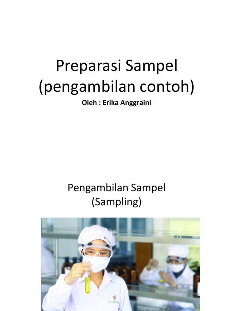Contoh dan Metode Preparasi Sampel | PDF