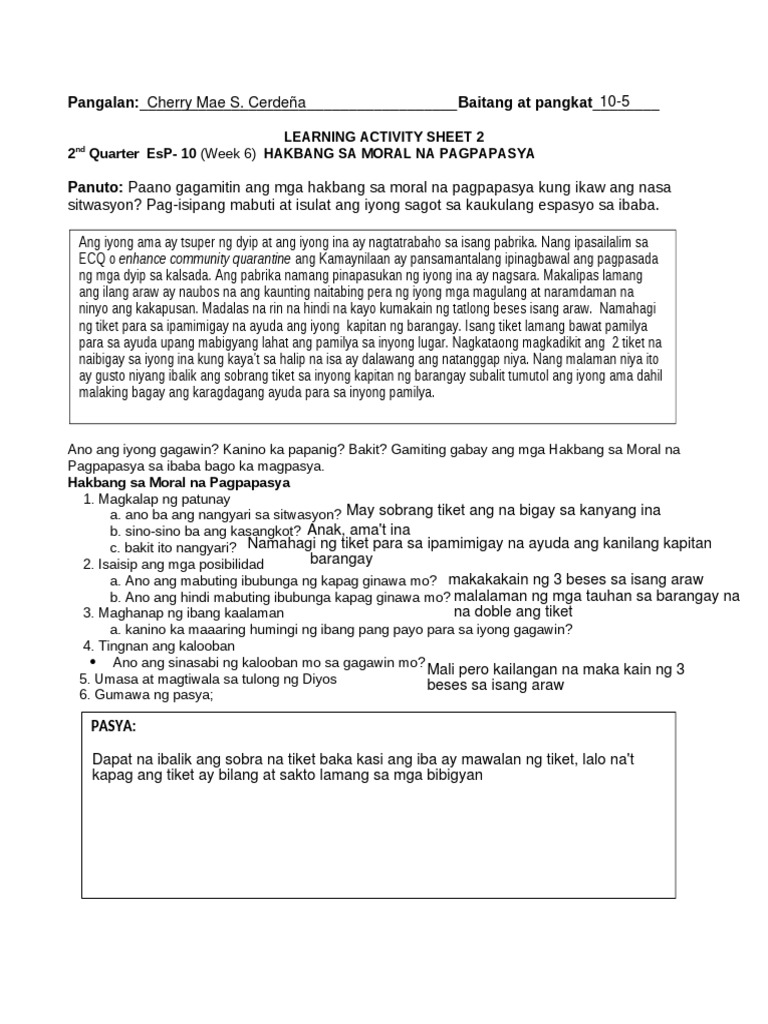 Pangalan: - Baitang at Pangkat | PDF