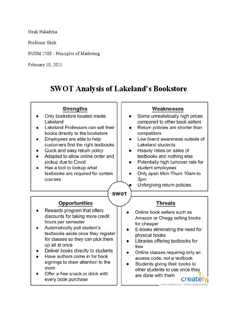 SWOT Analysis Project - Noah Haladyna | PDF | Art