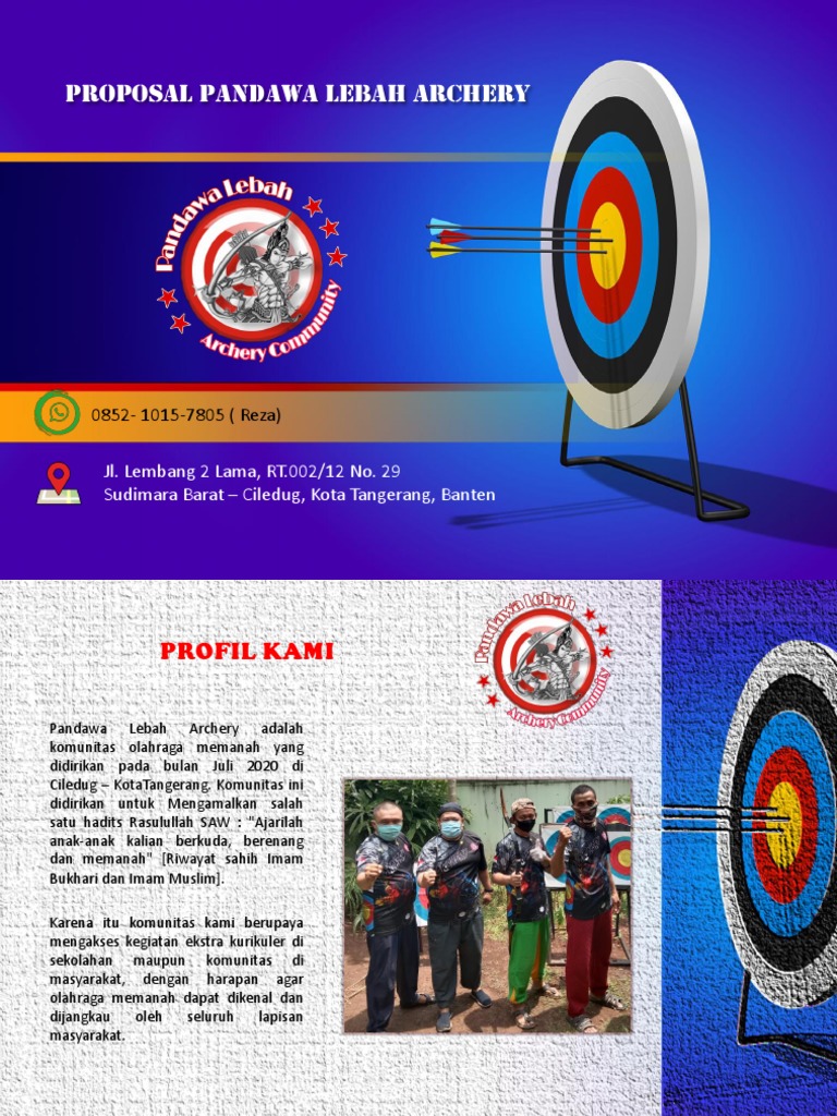 Proposal Pandawa Lebah Archery | PDF