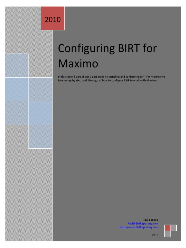 Configuring Birt For Maximo Pdf Computer File License