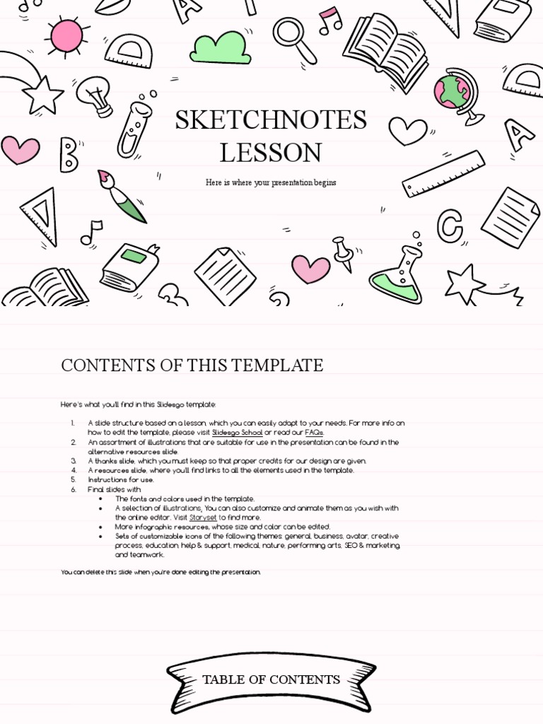 Sketchnotes Lesson Pink Variant | PDF | Planets | Solar System