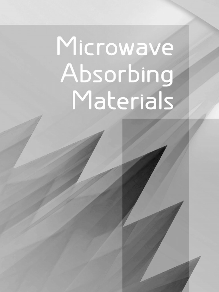 Microwave Absorbing Materials | PDF | Transmission Medium | Waves