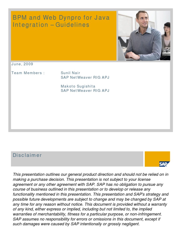 BPM and Web Dynpro For Java | PDF | Business Process Management | User Interface