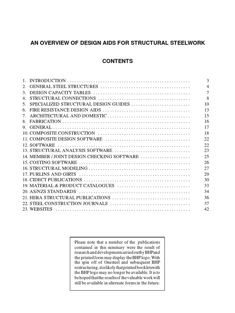 An Overview of Design Aids For Structural Steelwork | PDF | Structural ...