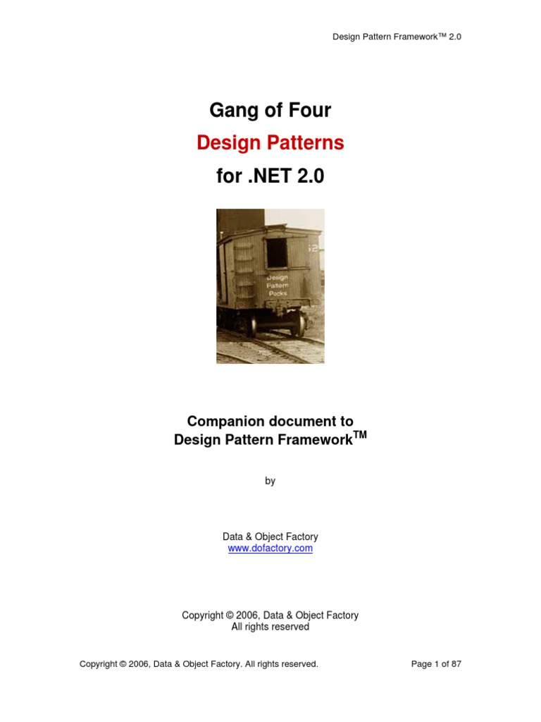 Gang Of Four Design Patterns 20 Class Computer Programming