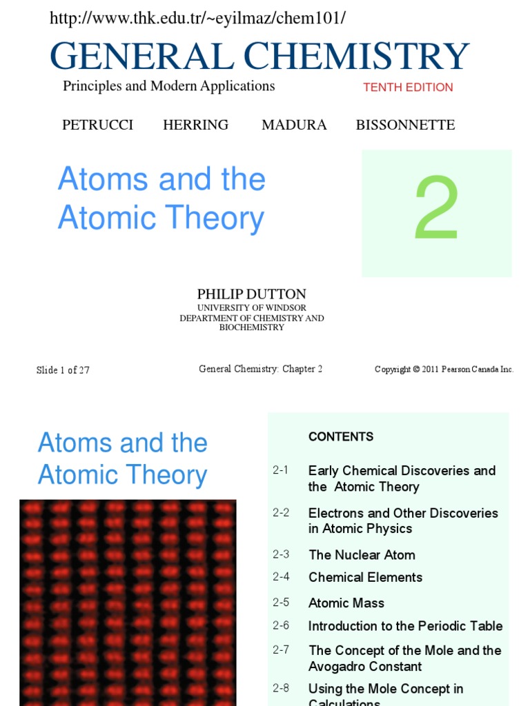 General Chemistry Principles and Modern | PDF | Atomic Nucleus ...