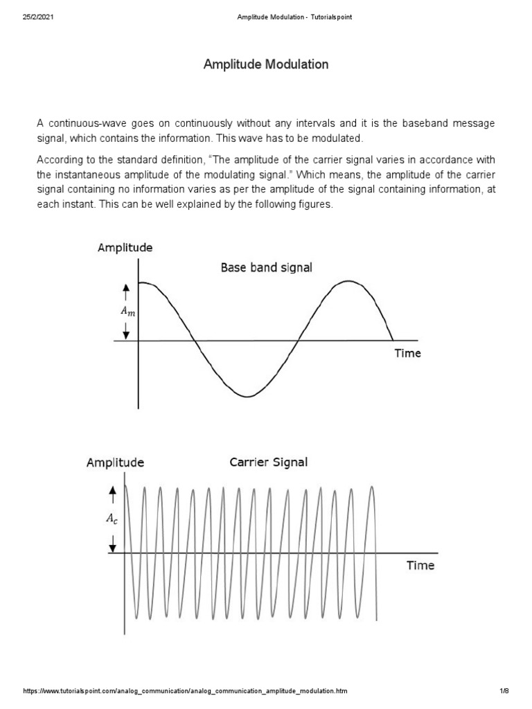 Analog Modulation | PDF | Frequency Modulation | Modulation