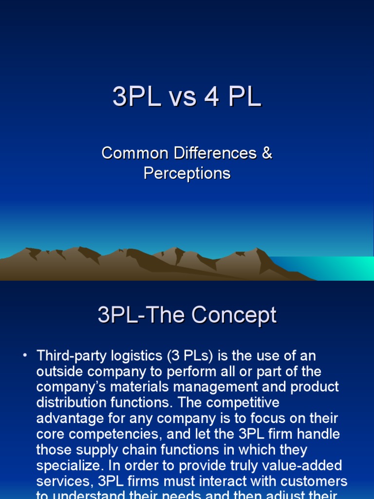 3PL vs 4PL: Key Differences Explained | PDF | Supply Chain | Logistics