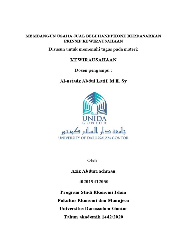 Membangun Usaha Jual Beli Handphone Berd | PDF | Bisnis