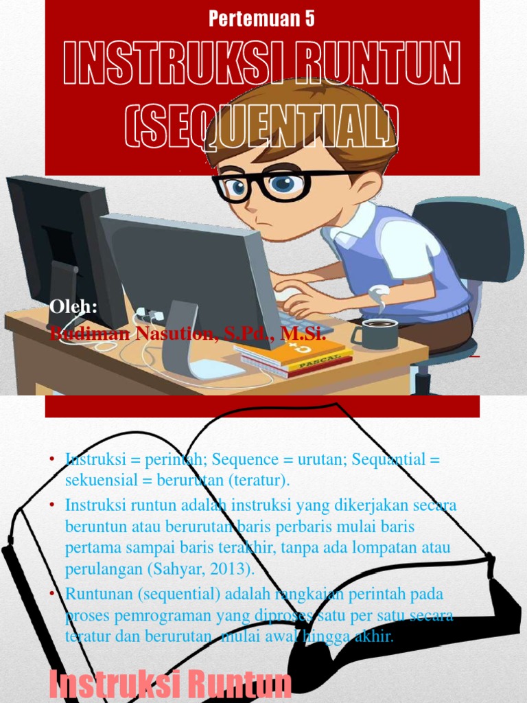 Pertemuan 5-Instruksi Runtunan (Sequential) | PDF