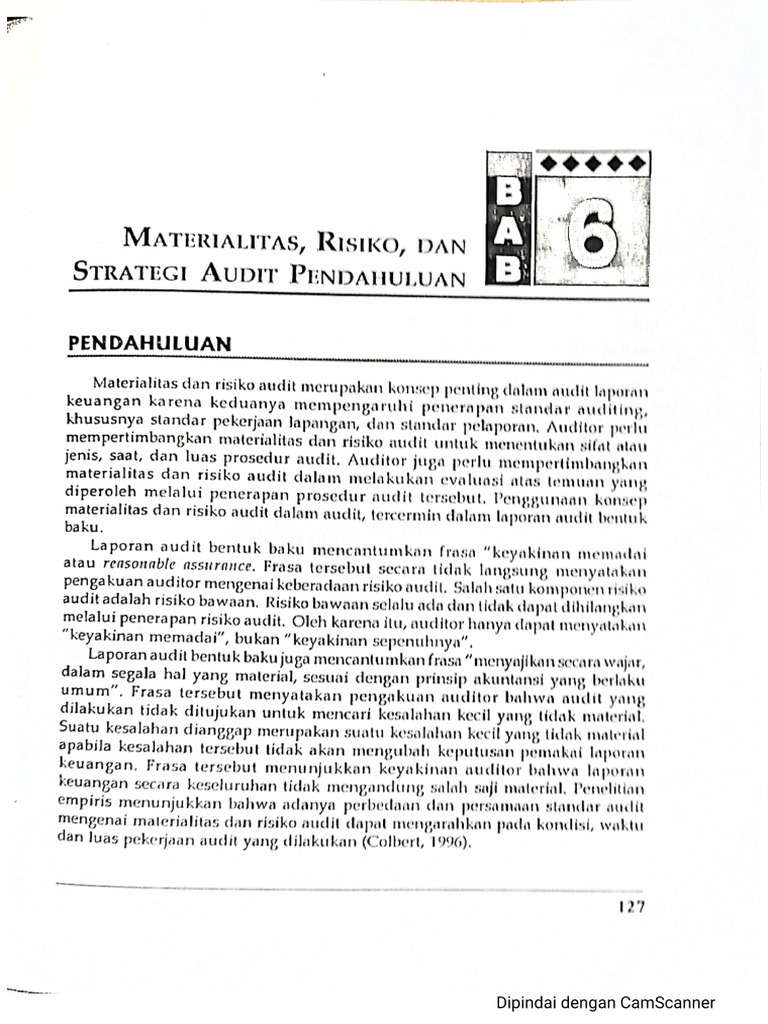 Audit 1 Bab 6 | PDF