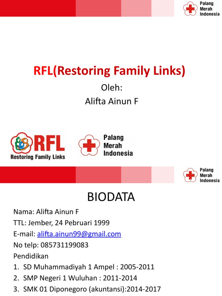 RFL (Restoring Family Links) Ainun | PDF