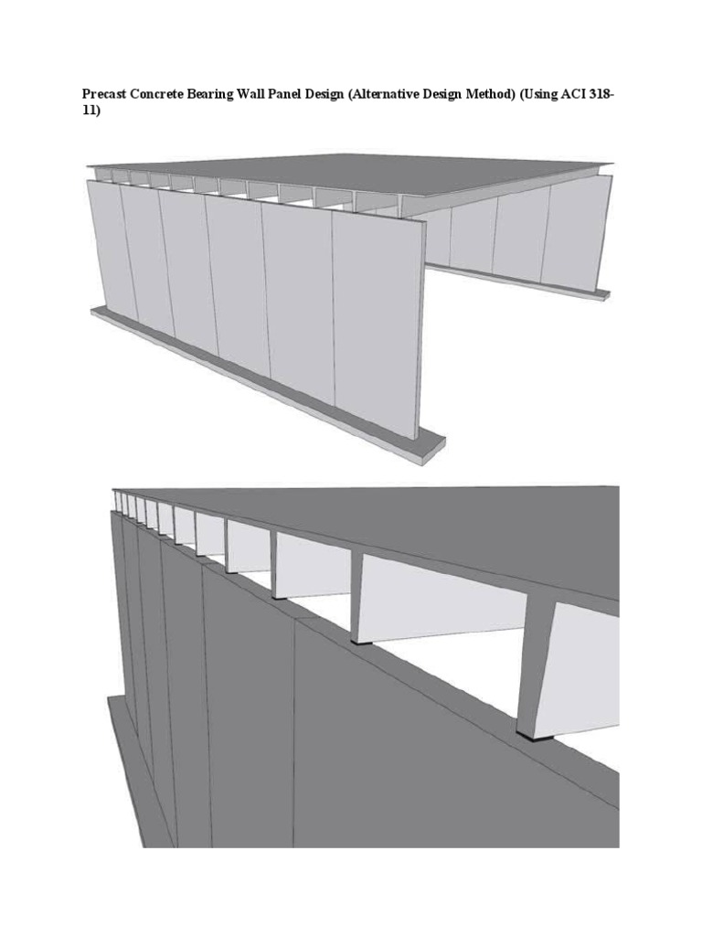 Precast Concrete Bearing Wall Panel Design | PDF | Precast Concrete ...