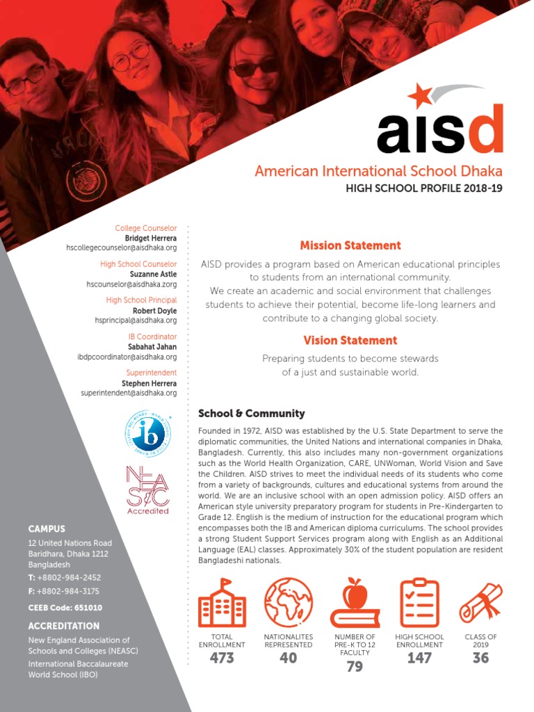 AISD Profile 2018-2019 | PDF | Educational Stages | Further Education