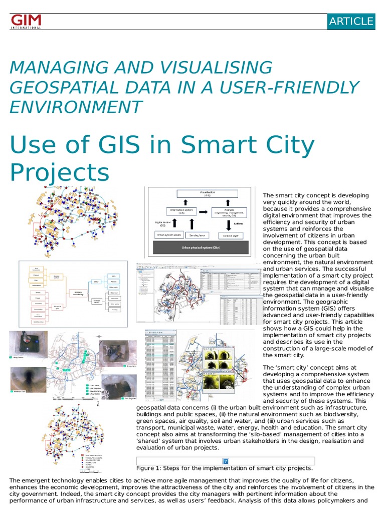 Use of Gis in Smart City Projects | PDF | Visualization (Graphics ...