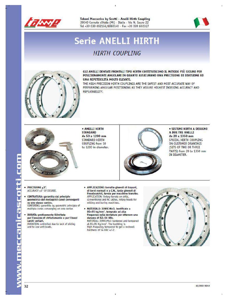 Hirth Coupling Drawing