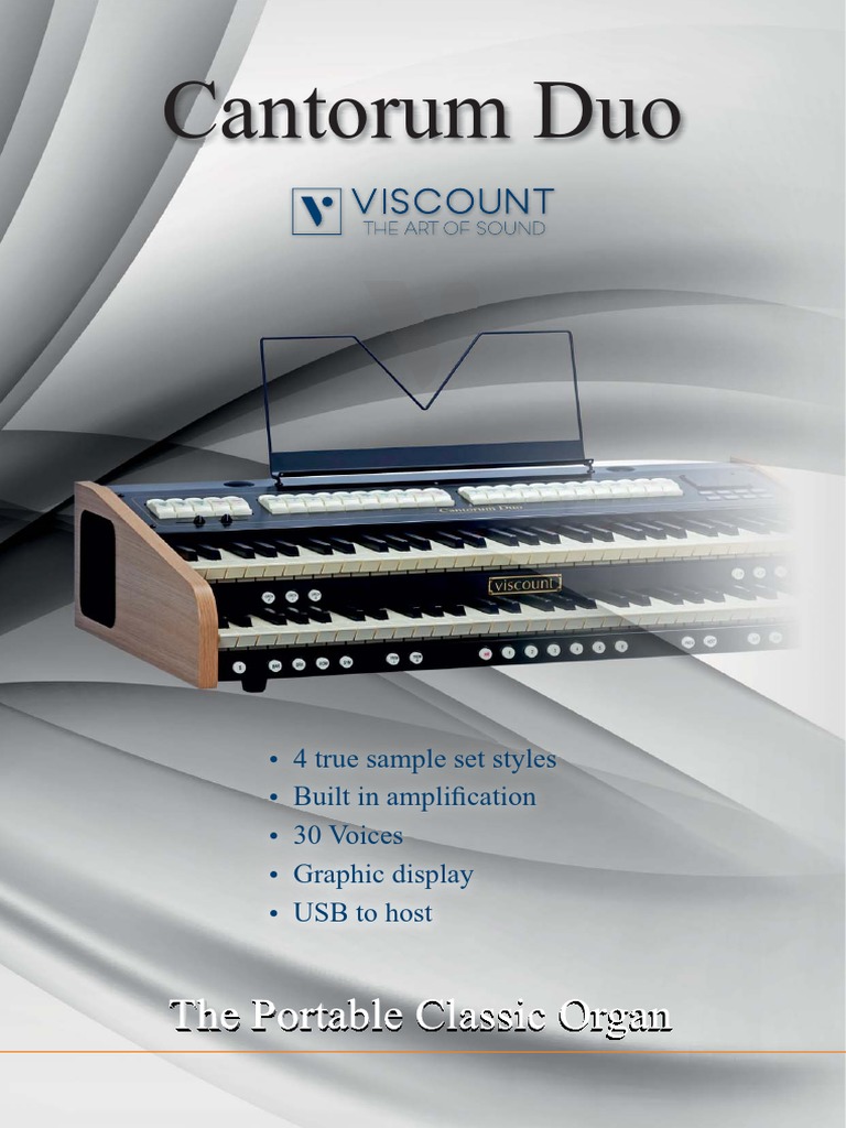 Cantorum Duo Leaflet WEB | PDF | Components | Keyboard Instruments