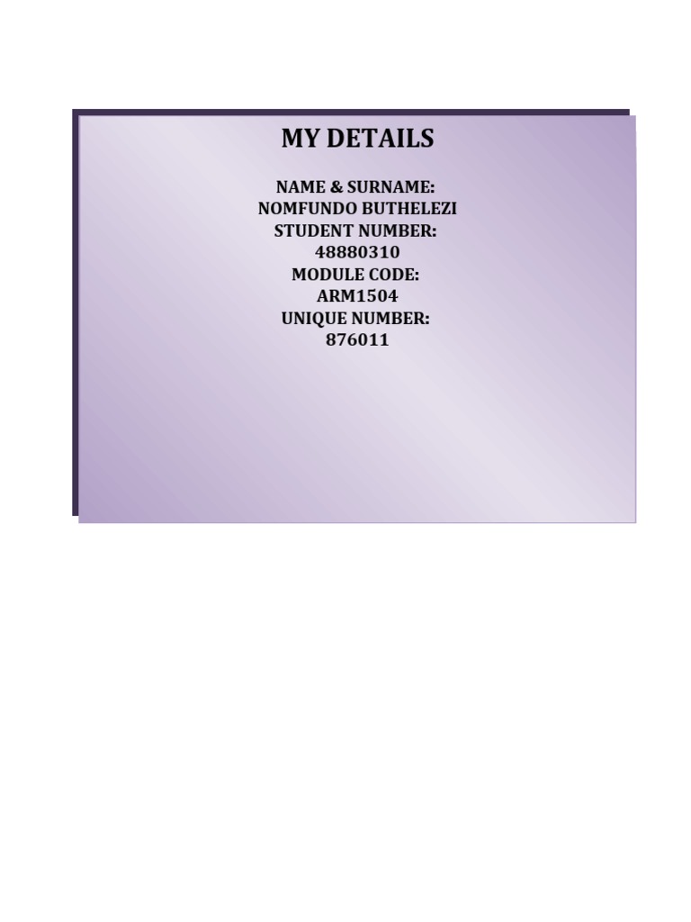 Nomfundo Buthelezi - 48880310 Ass 2 | PDF | Technology & Engineering