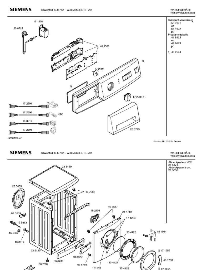 Siemens XLM Exploded View | PDF | Veículos | Máquinas