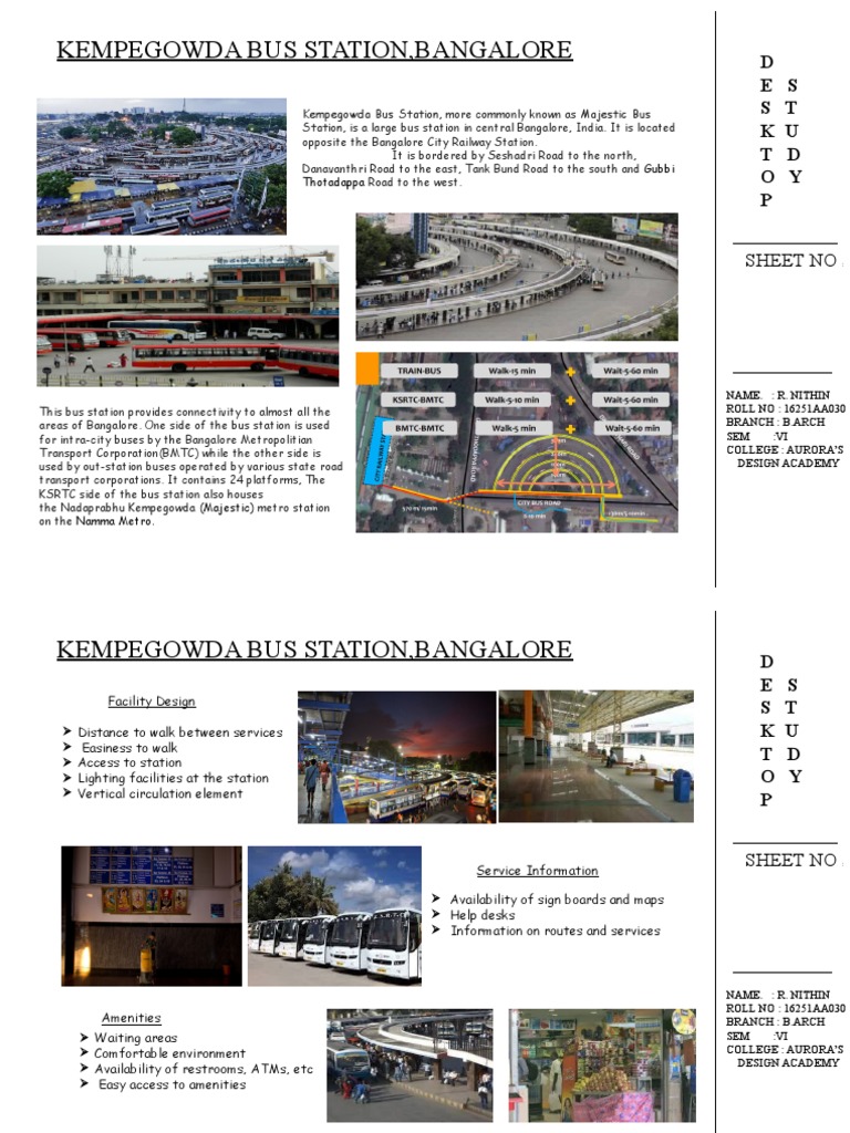 Kempegowda Bus Terminal Ds | PDF | Services (Economics) | Public Transport