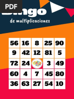 Loteria de Tablas de Multiplicar | PDF