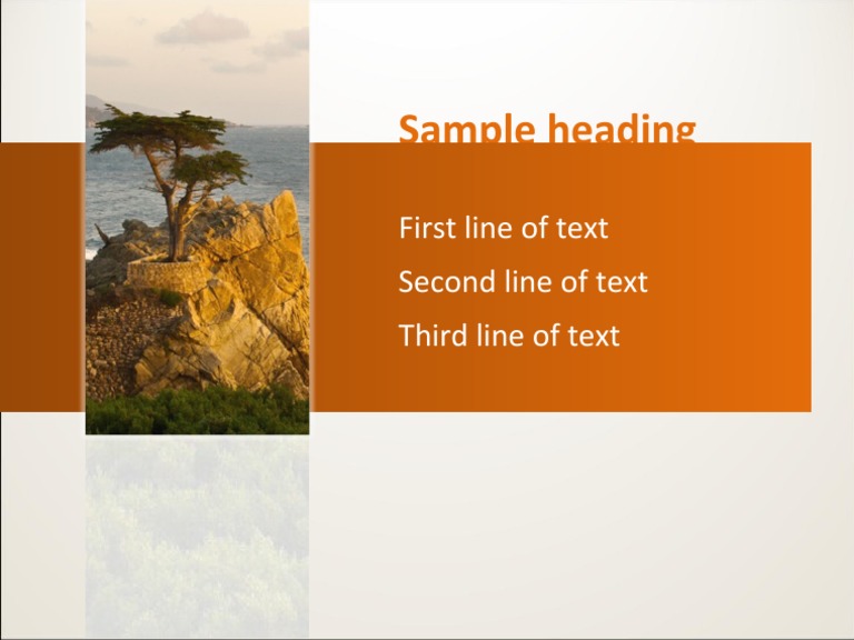 Sample Heading: First Line of Text Second Line of Text Third Line of ...