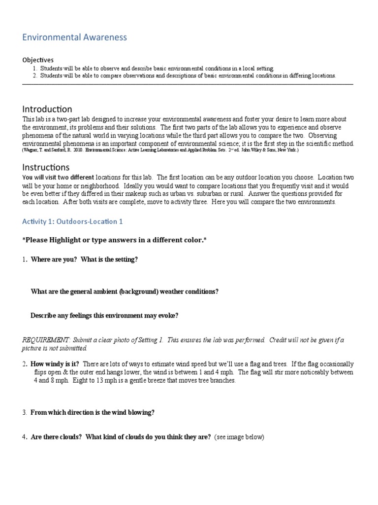 Online ENVR 1401-Environmental Awareness Lab-ADA | PDF | Stormwater ...