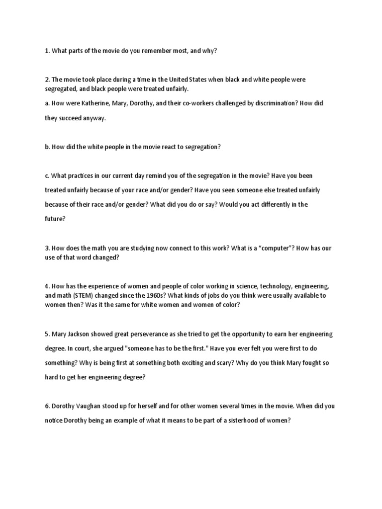 Hidden Figures Assignment 1-3 | PDF | Hidden Figures | Computing And ...