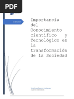 Ensayo Sobre Ciencia y Tecnología | PDF | Conocimiento | Science