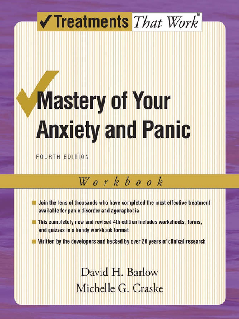 Mastery of Your Anxiety and Panic Workbook by David H. Barlow | PDF ...
