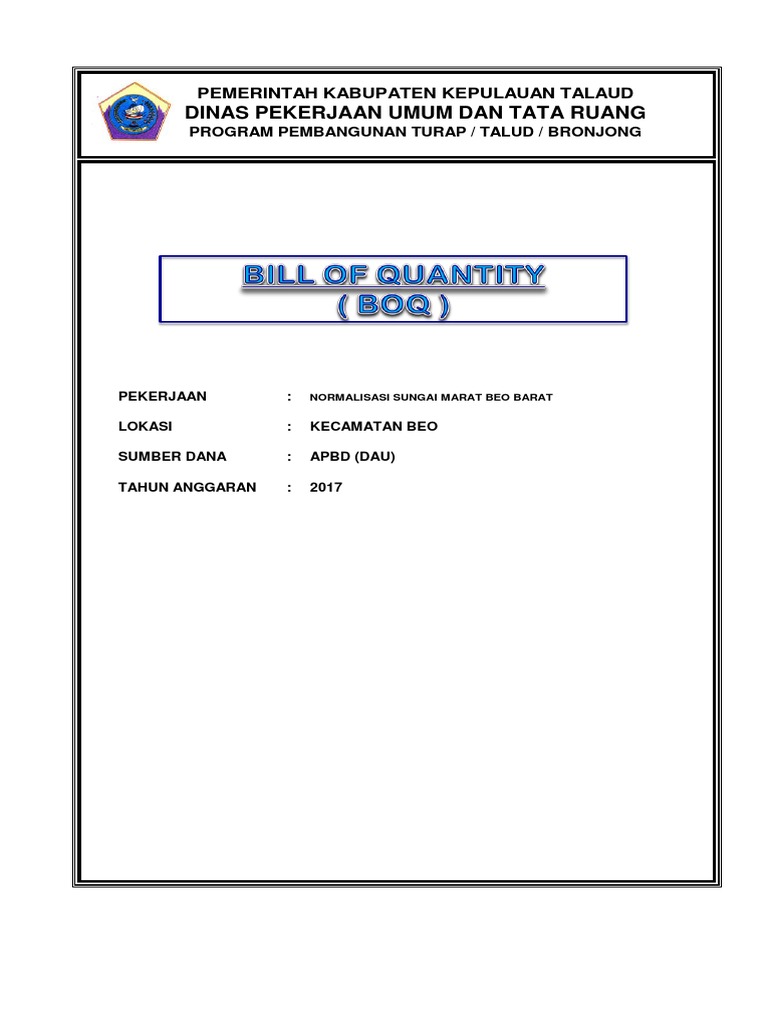 Boq Turao, Talud, Bronjong | PDF