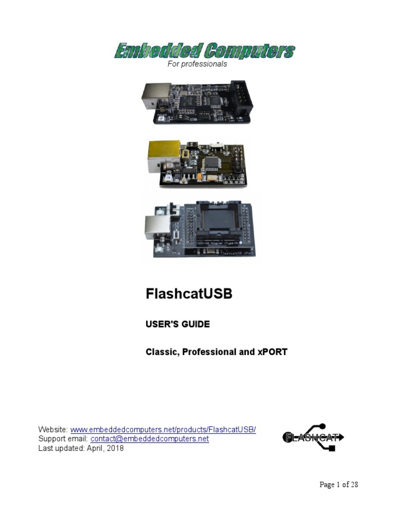 Flashcatusb: For Professionals | PDF | Flash Memory | Booting