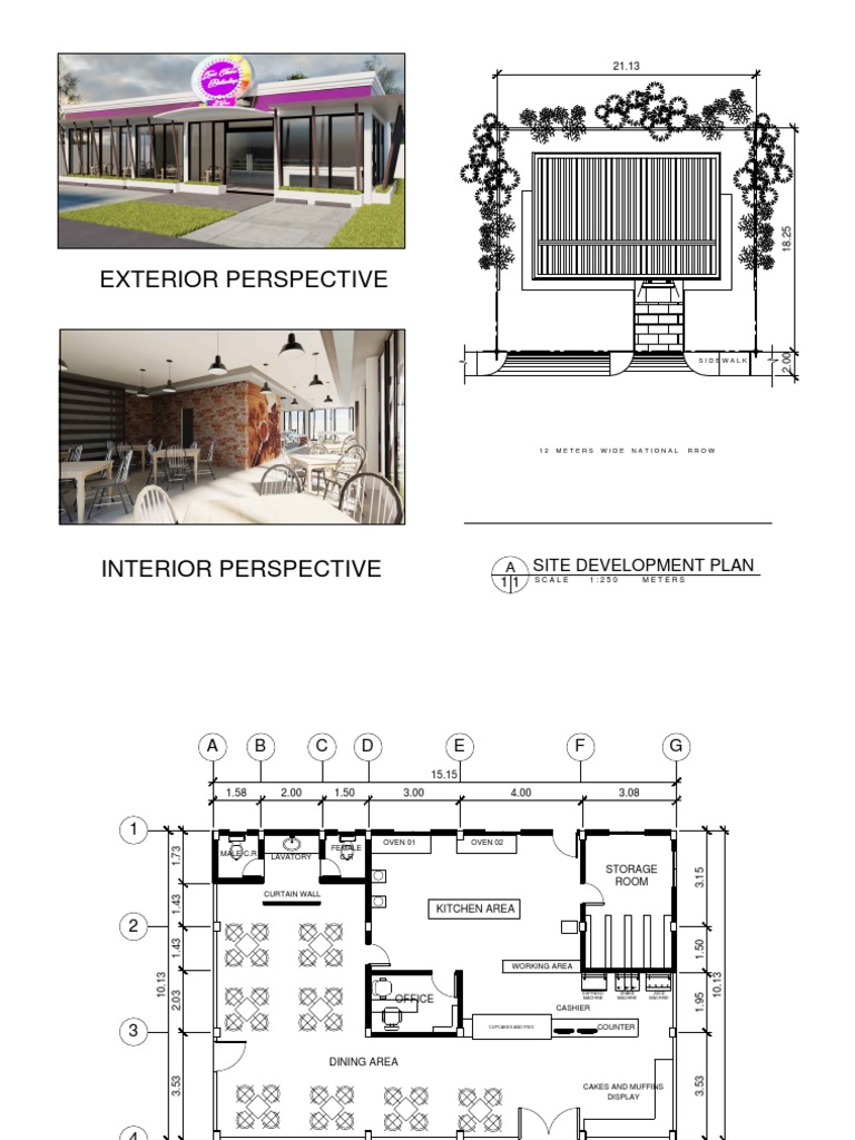 Exterior Perspective: Site Development Plan | PDF | Electrical Wiring ...