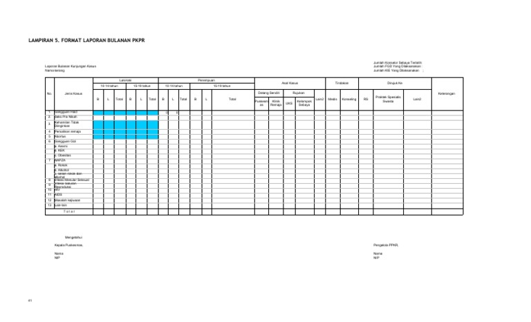 Laporan PKPR Puskesmas | PDF