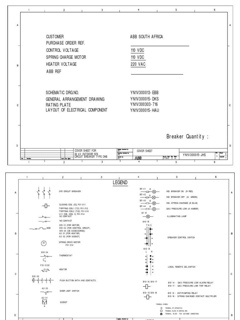 Drawing OHB UV Voltage | PDF | Relay | Switch