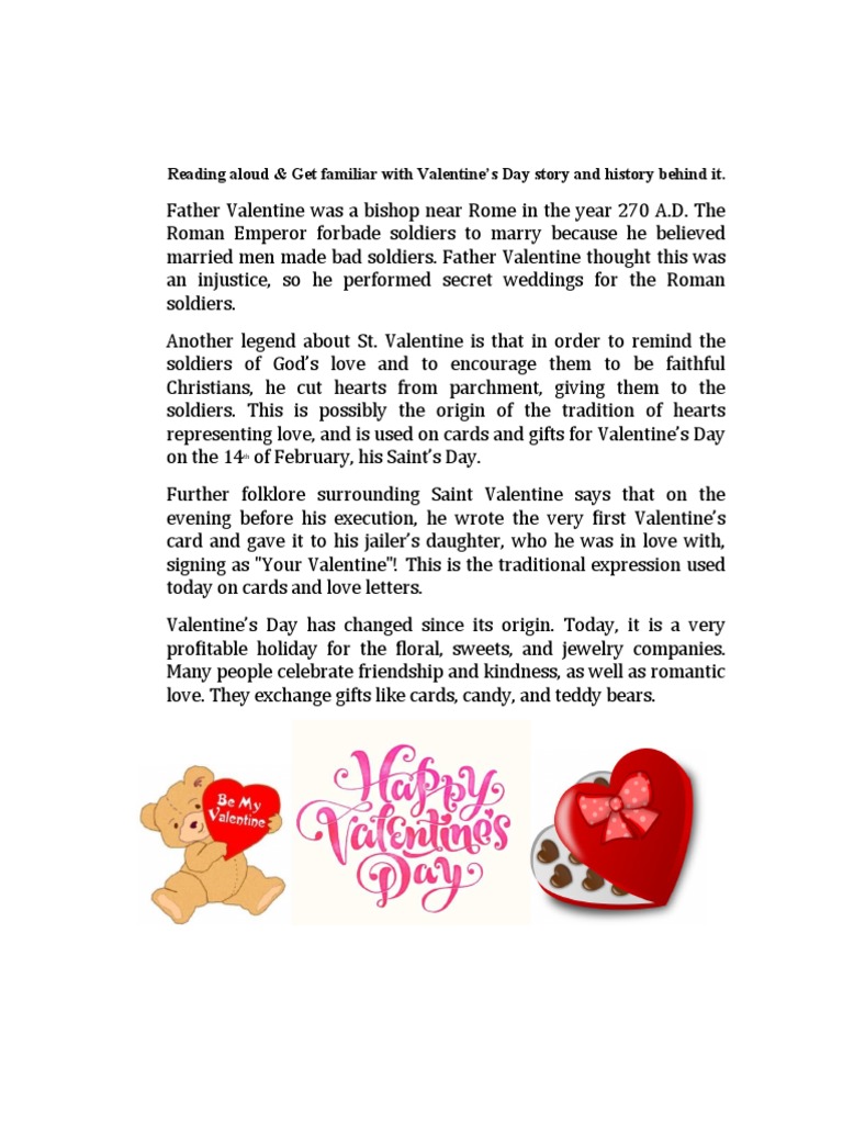 Saint Valentine's Day Subir1 | PDF