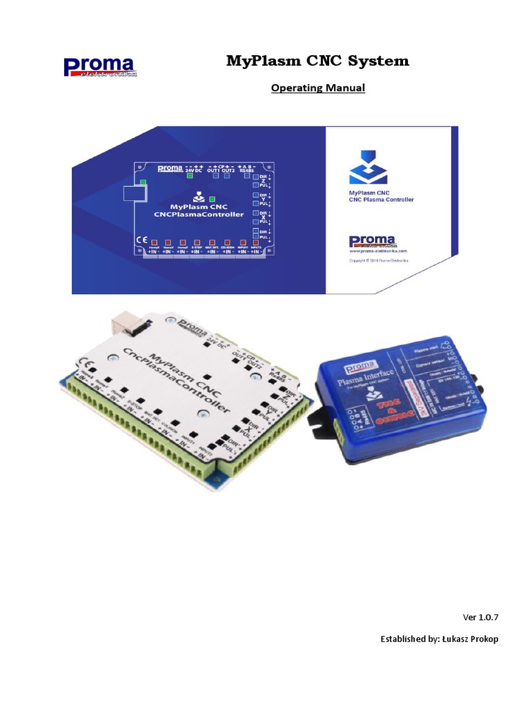 Myplasm CNC System: Operating Manual | PDF | Numerical Control ...