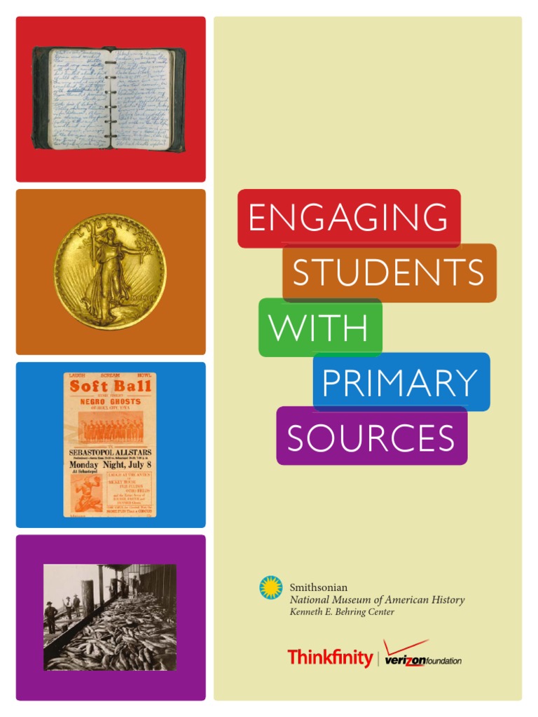 Engaging Students With Primary Sources Smithsonian Pdf