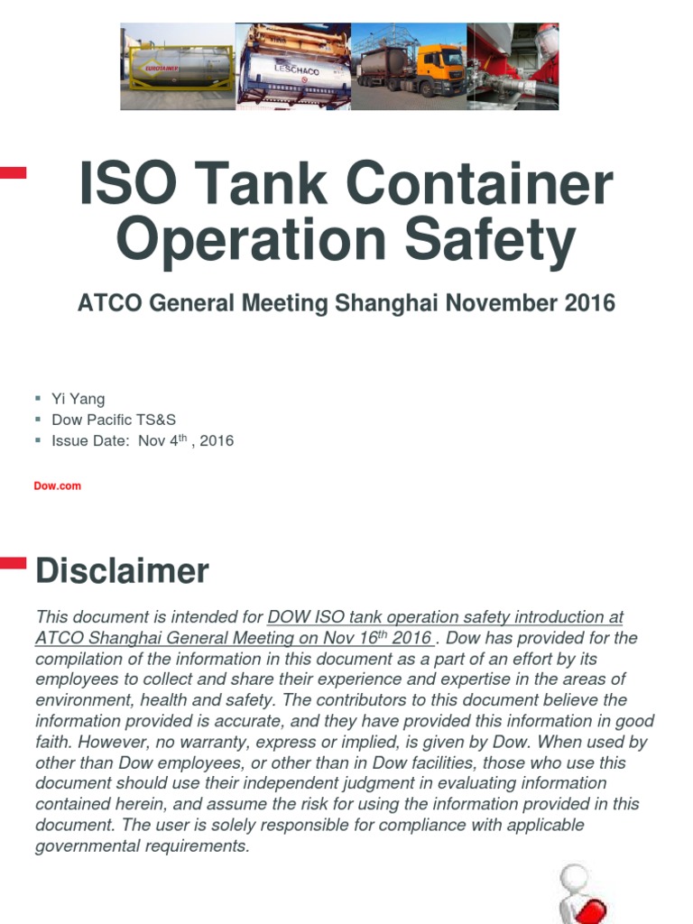 DOW ISO Tank Container Operation Safety en | PDF