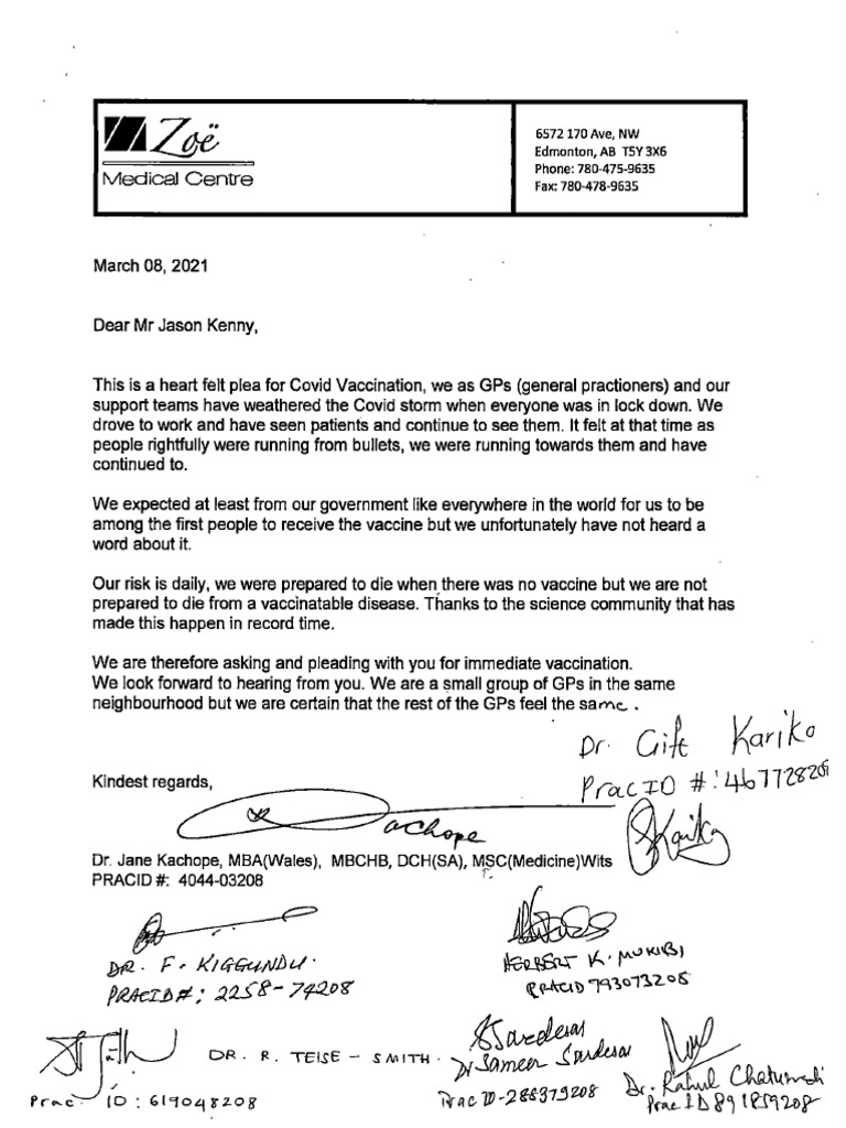 Letter To Premier | PDF