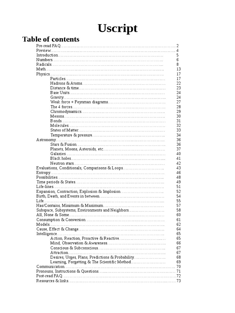 U Script | PDF | Elementary Particle | Variable (Mathematics)