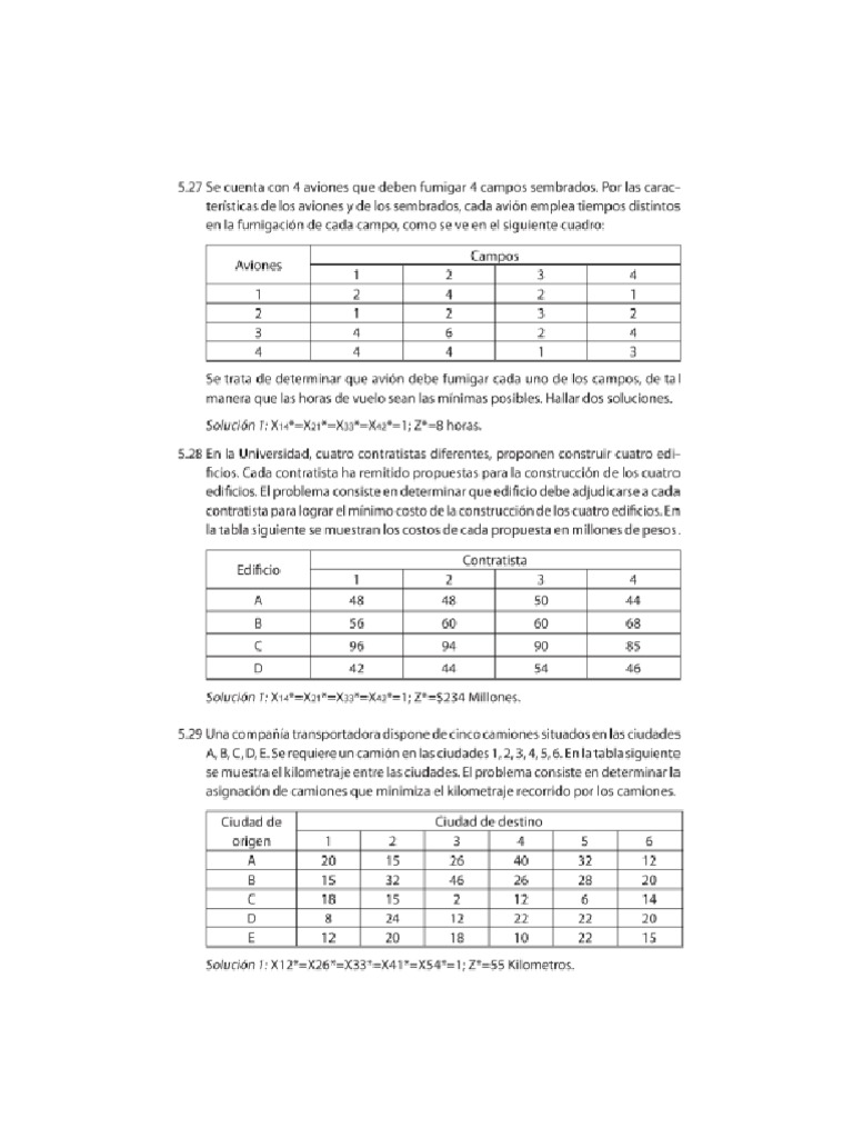 Ejercicio 1 Metodos Deterministicos | PDF