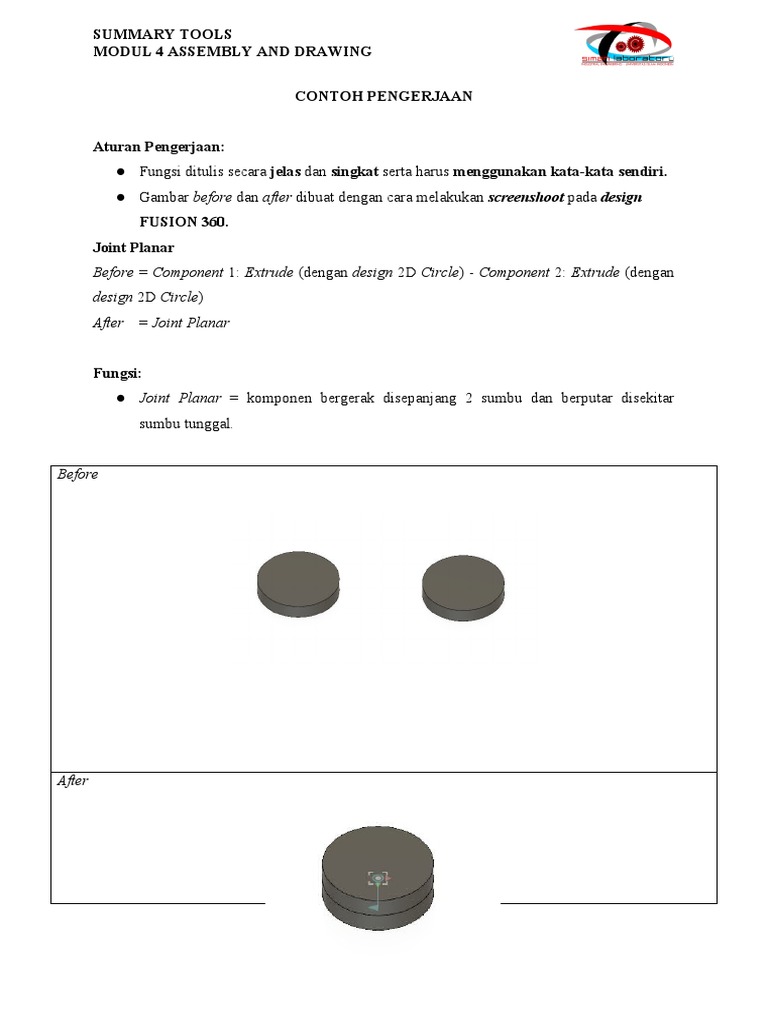 Modul 4 Assembly and Drawing-A | Download Free PDF | Geometry ...